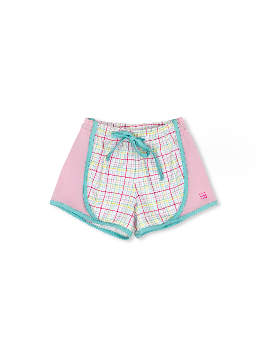 Elise Short Palm Island Windowpane – Piggy Jo's